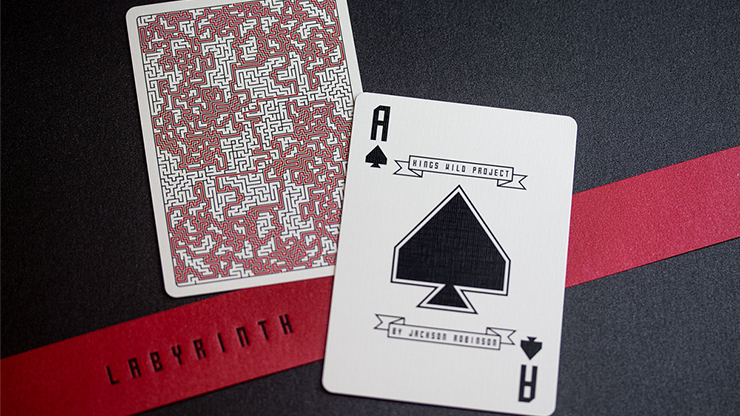 Red Labyrinth Playing Cards (Numbered and Sealed) – SYNCSPIKE